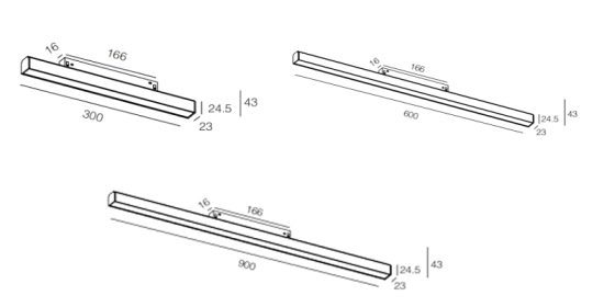DC48V Low Voltage LED Linear Light Diffuser Version 10-30w - XHLUX