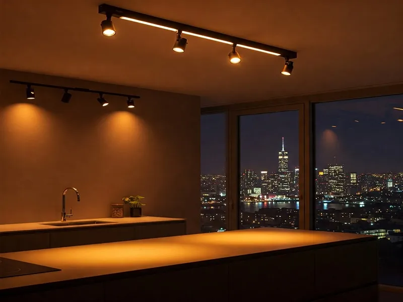 how should windows using overhead led track lighting be lit? - XHLUX