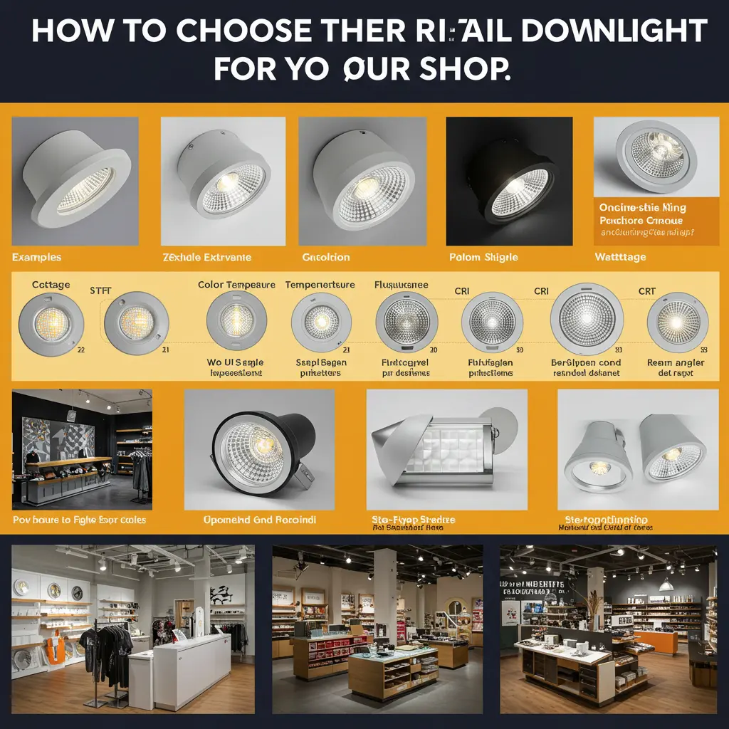 How to Choose the Right Retail Downlight for Your Shop - XHLUX