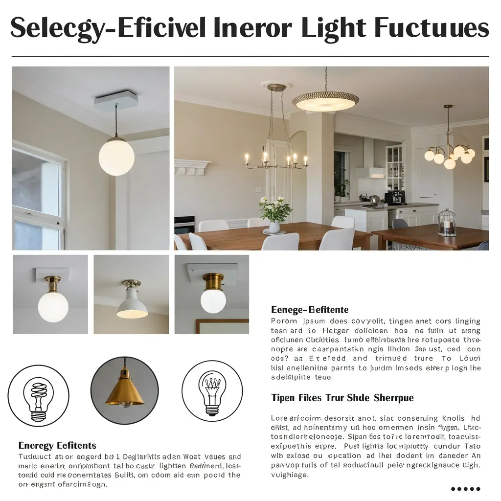How to Choose Energy-Efficient Interior Light Fixtures - XHLUX