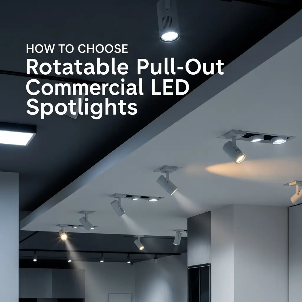 How to Choose Rotatable Pull-Out Commercial LED Spotlights